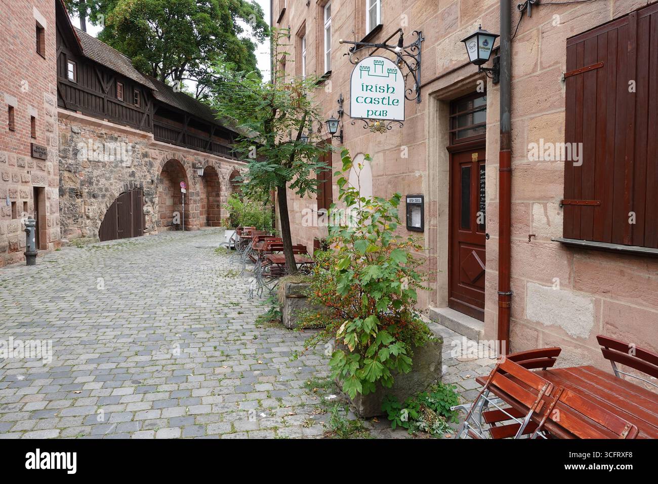 Irish Pub At The City Walls In Nuremberg, Germany Stock Photo - Alamy