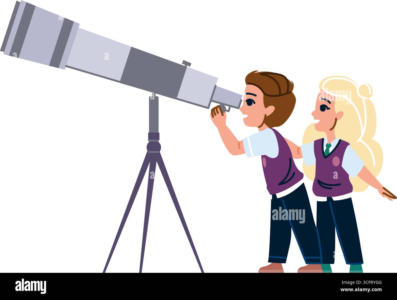 Elementary school students activity Cut Out Stock Images & Pictures - Alamy