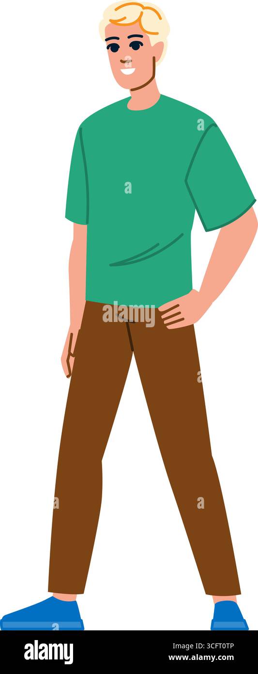Happy youth man posing character hi-res stock photography and images ...
