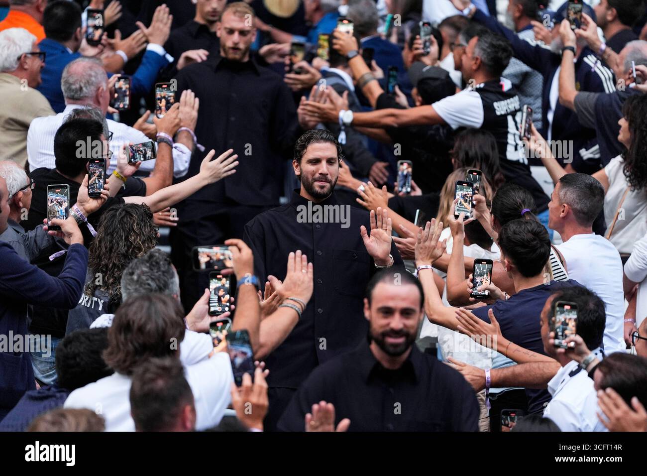 Juventus’s Manuel Locatelli before the Serie A soccer match between ...