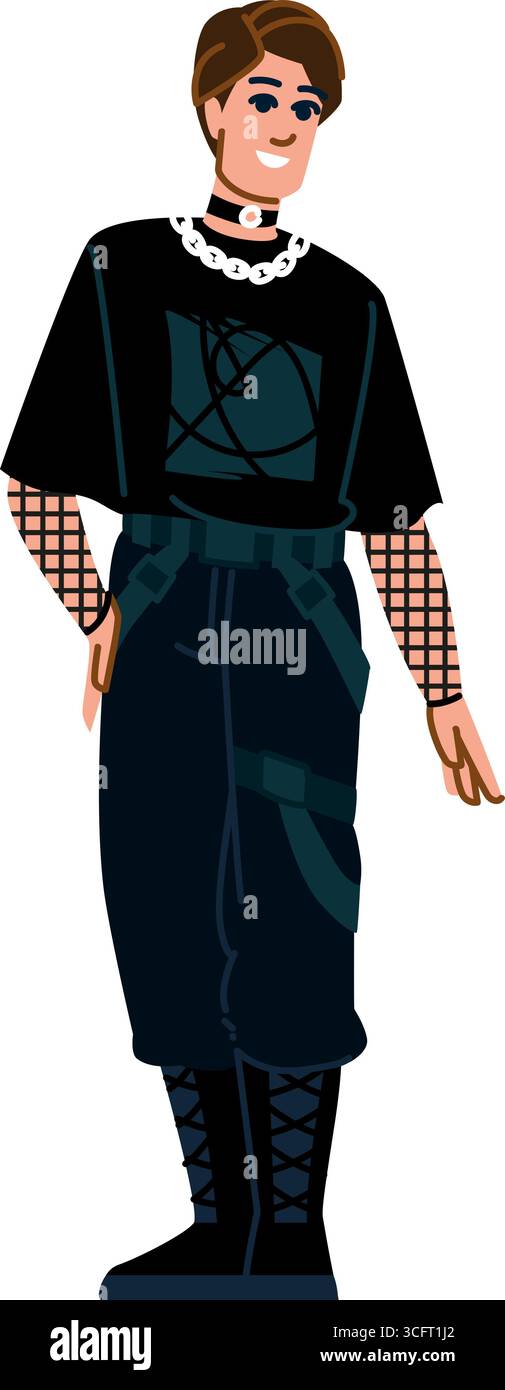 Goth style young dark Stock Vector Images - Alamy