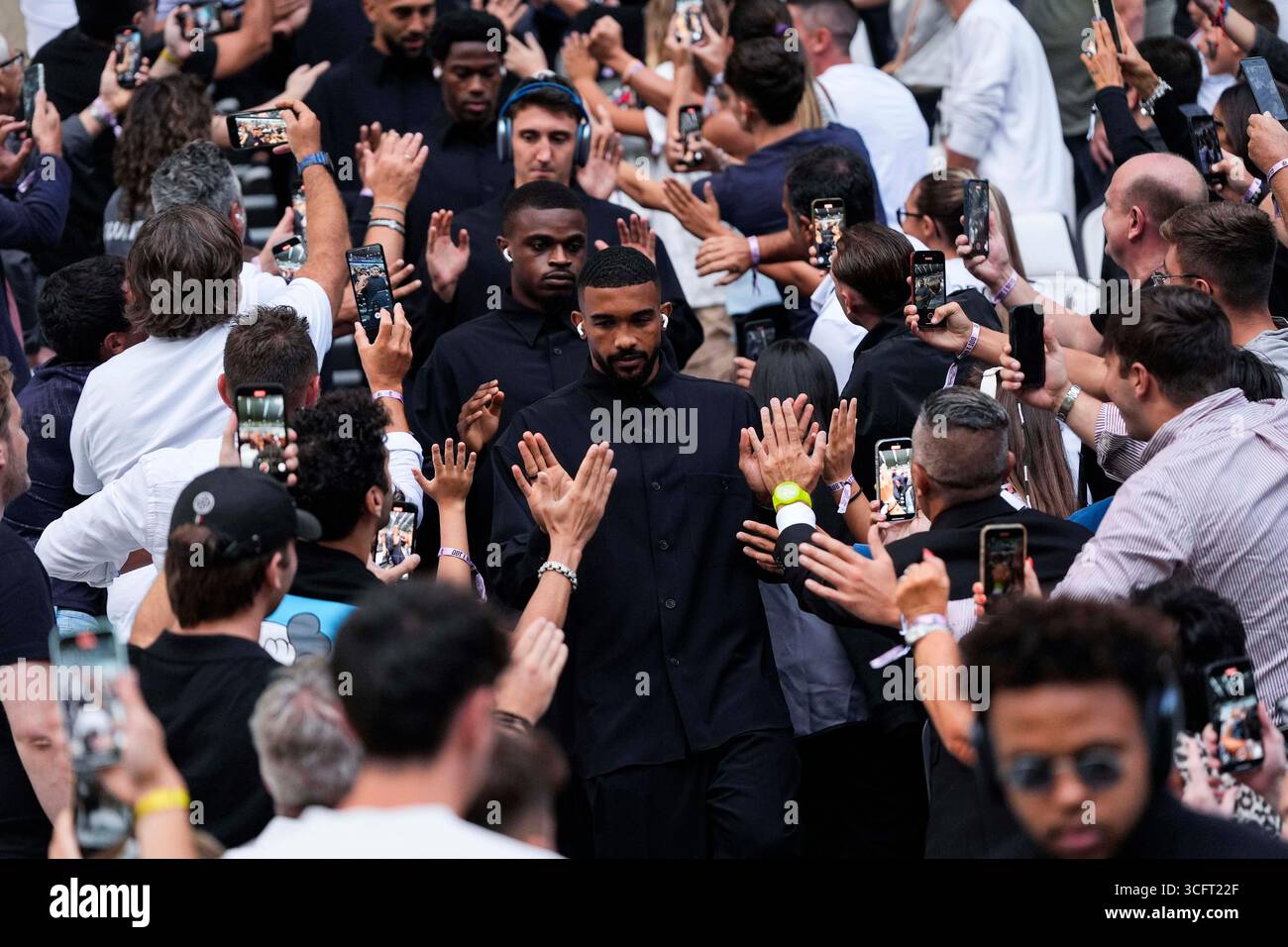 Juventus's Bremer arrives before the start of a Serie A soccer match ...