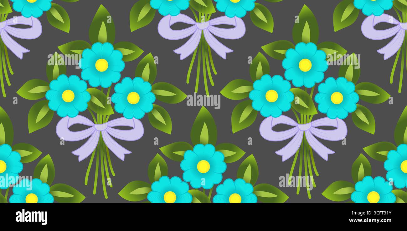 Bright summer bouquet Stock Vector Images - Alamy