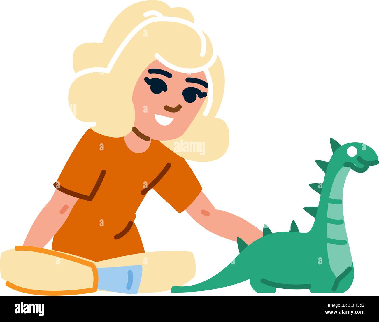 White family playing toy Stock Vector Images - Alamy