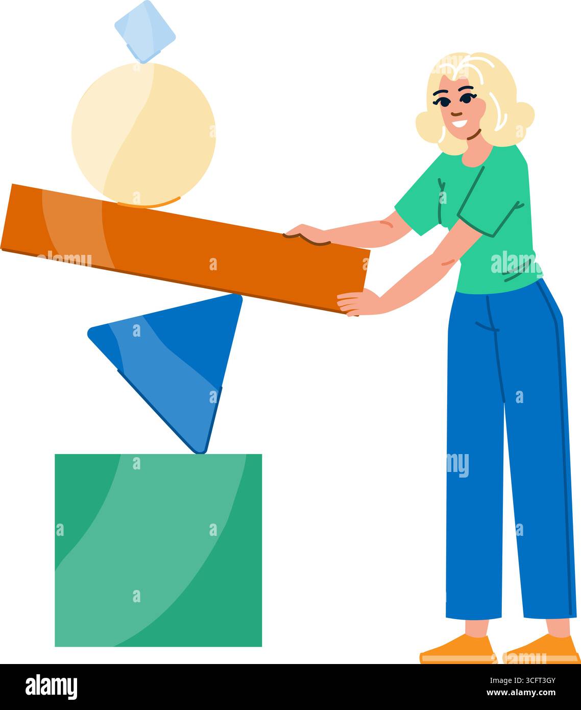 Careful positioning Stock Vector Images - Alamy