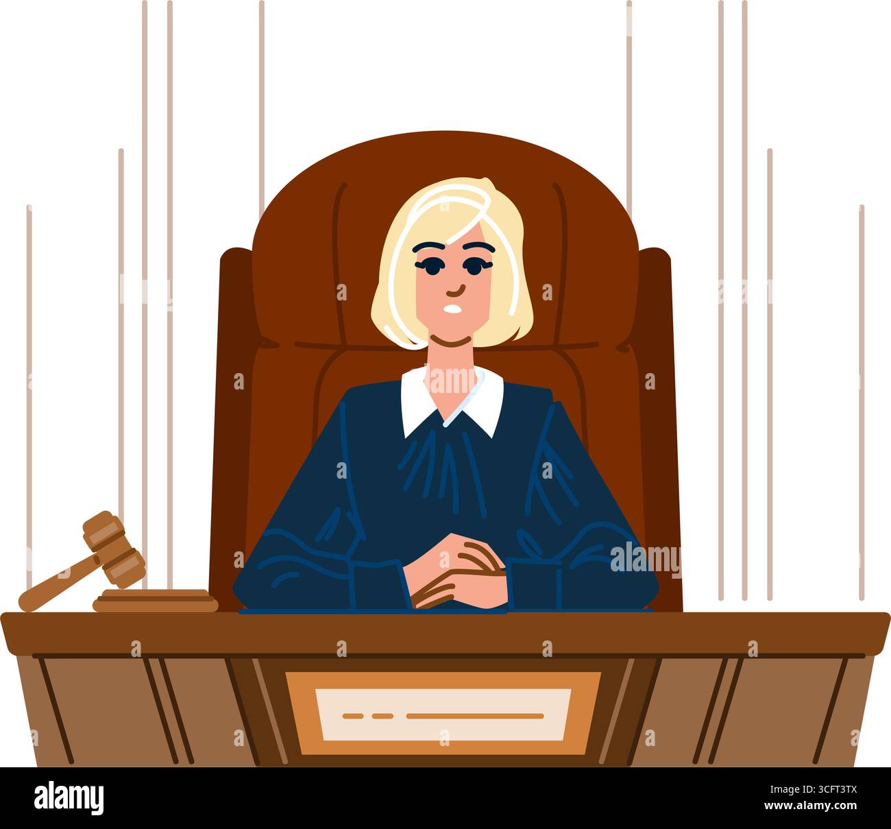 Judicial gavel in courtroom Cut Out Stock Images & Pictures - Alamy