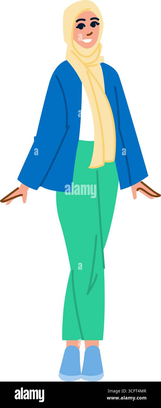 Young smiling arab woman Stock Vector Images - Alamy