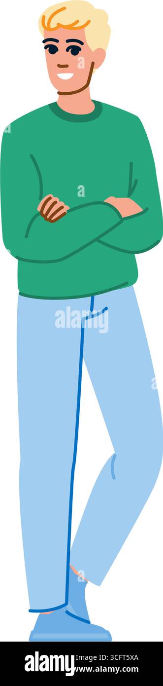 Crossing pose Cut Out Stock Images & Pictures - Alamy