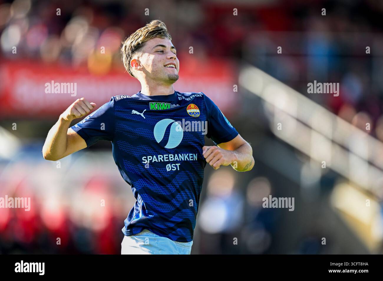 Bryne 20250824. Strømsgodset's Johan Bakke during the elite football ...