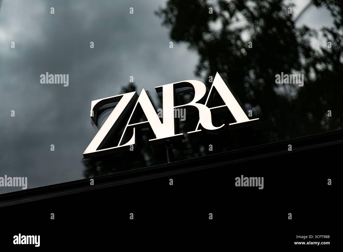 A Zara storefront is pictured along Tauentzienstrasse in Berlin ...
