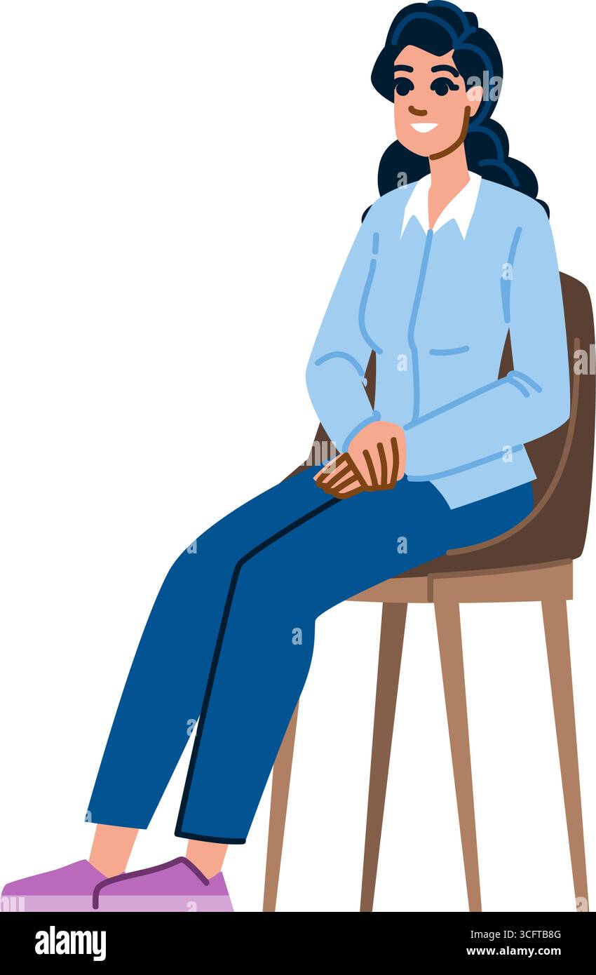 Relaxed casual posture Stock Vector Images - Alamy
