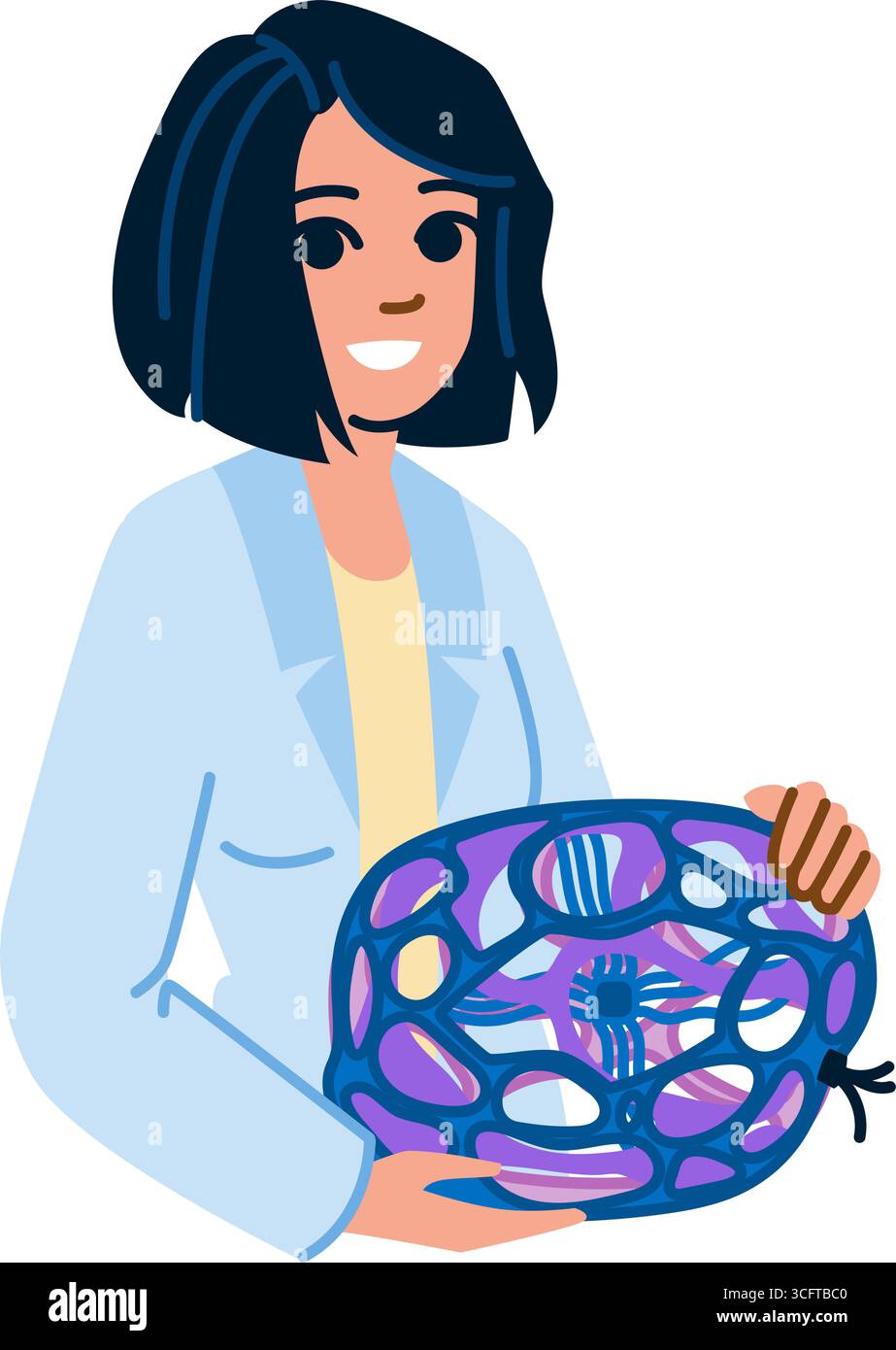 Woman scientist genetics science Cut Out Stock Images & Pictures - Alamy