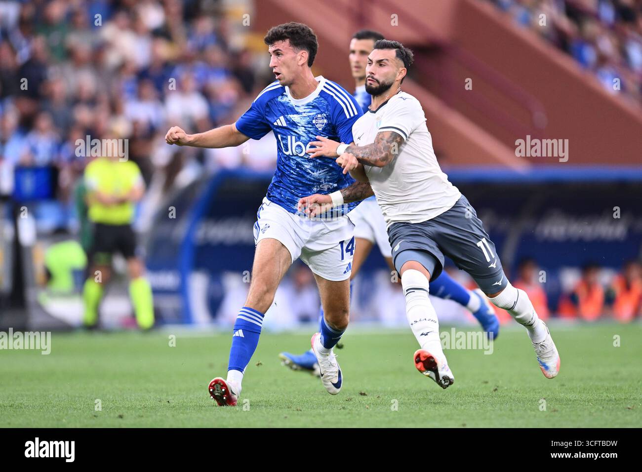 Jacobo Ramon of Como 1907 and Valentin Castellanos of S.S. Lazio are in ...