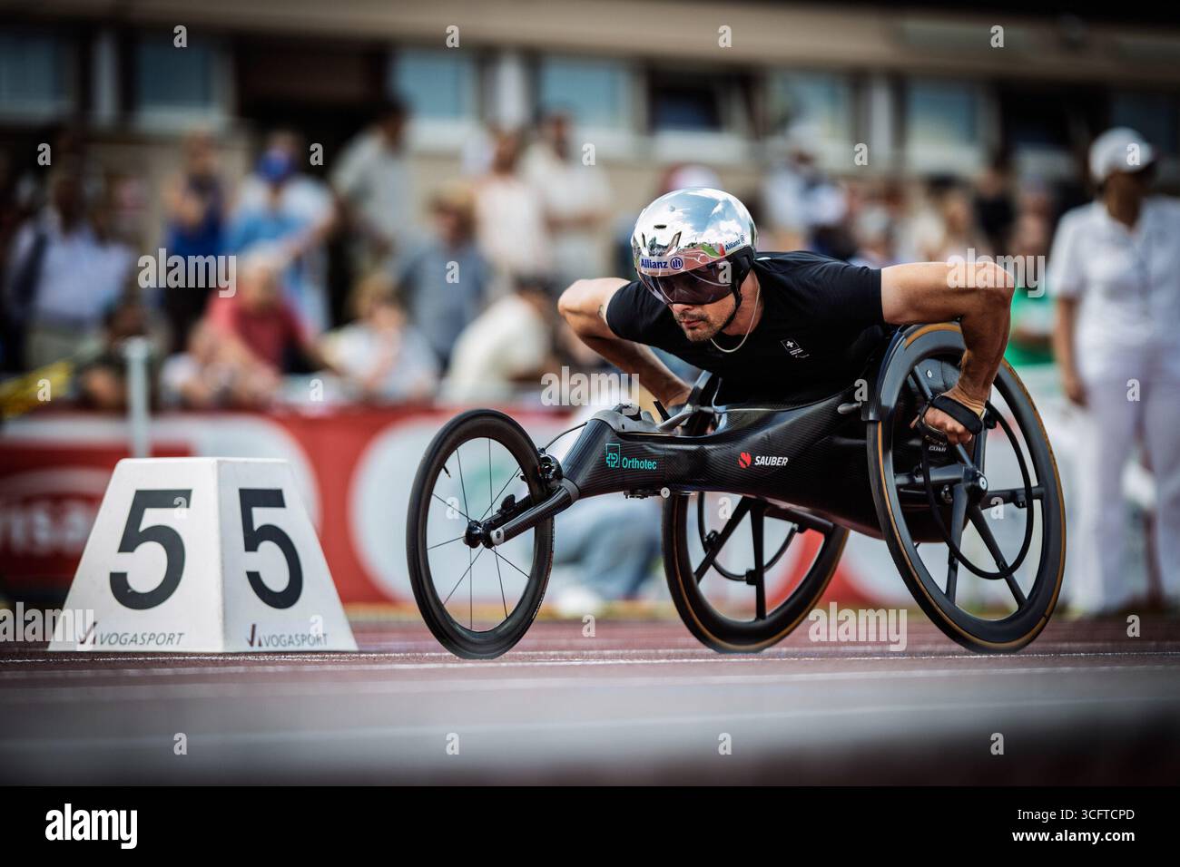 Marcel Hug an den Schweizer Leichtathletik Meisterschaften 2025 auf der ...