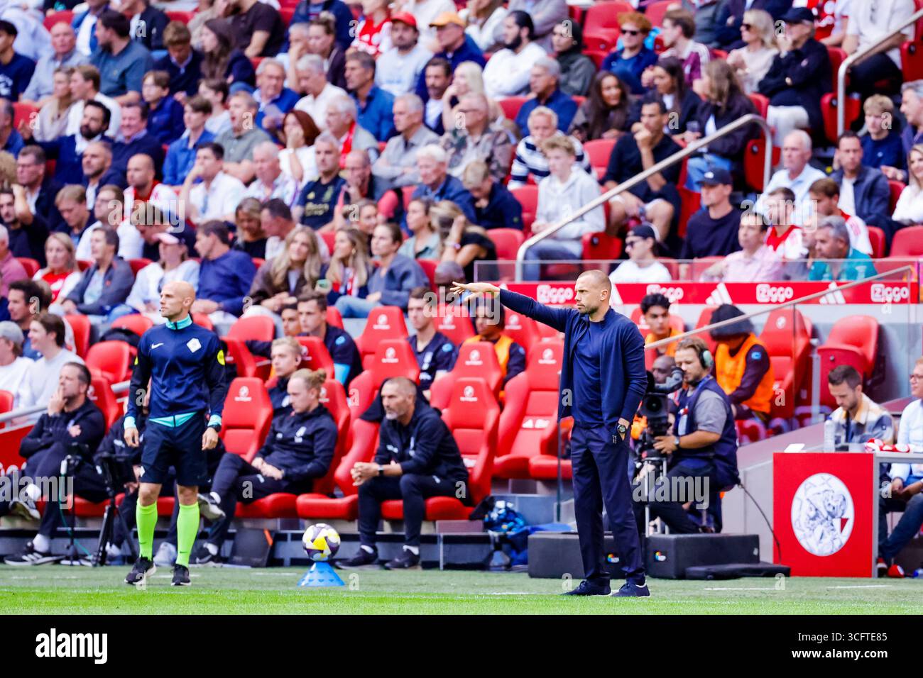 Amsterdam - Coach John Heitinga of AFC Ajax Amsterdam coaches his team ...