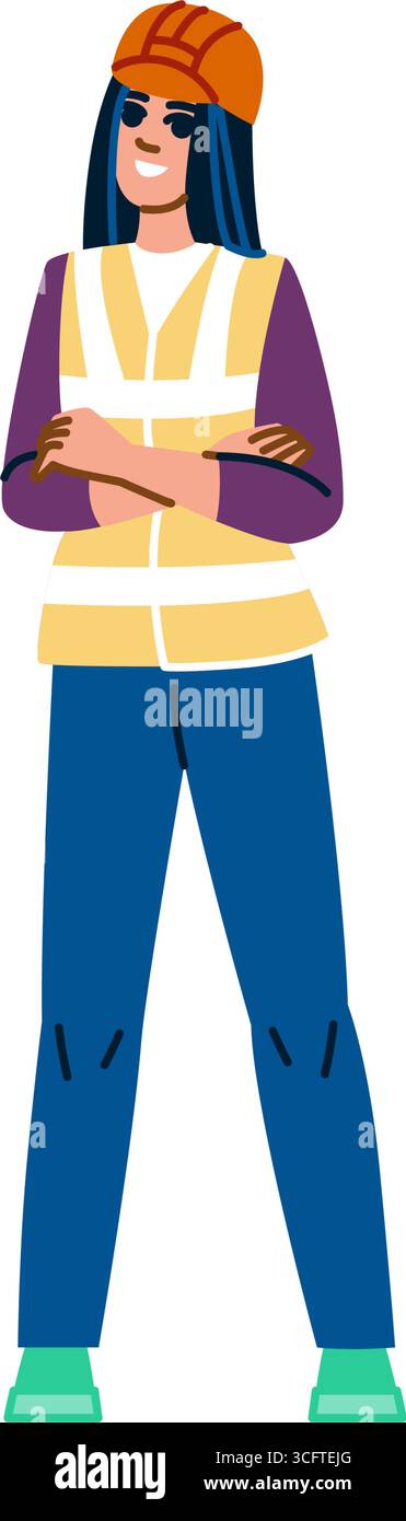 Building contractor wearing safety Stock Vector Images - Alamy