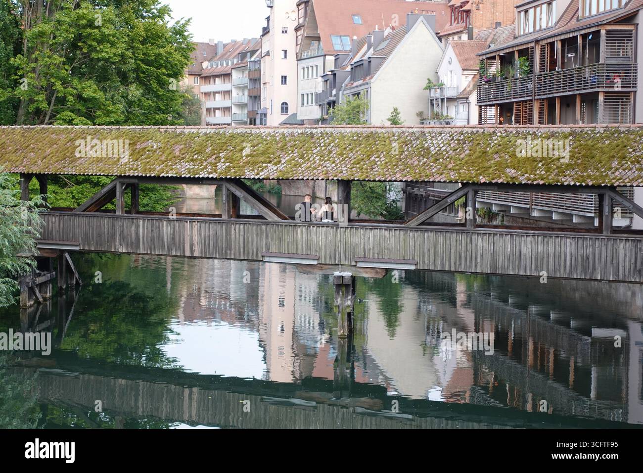 Henkersteg Bridge In Nuremberg, Germany Stock Photo - Alamy