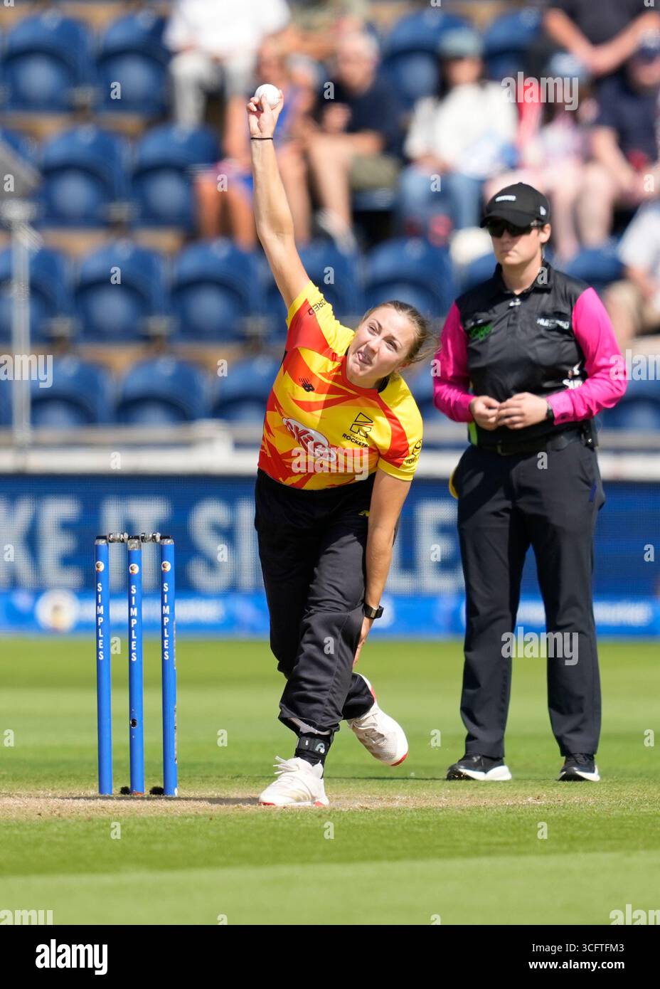 Cardiff,UK, 24 Aug 2025 Cassidy McCarthy of Trent Rockets during the ...