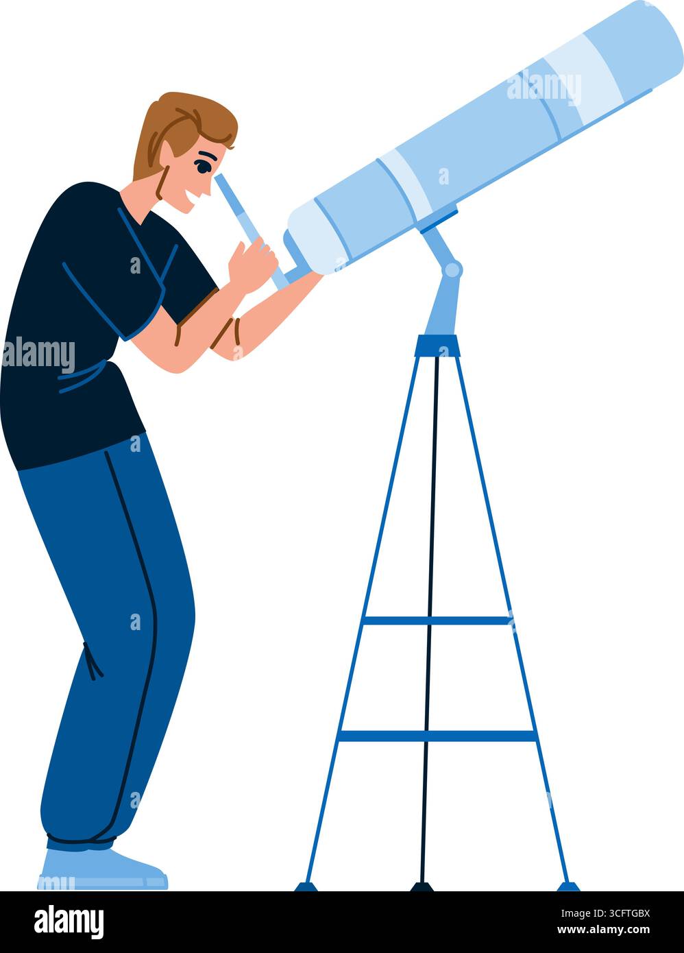Astronomer exploring night sky hi-res stock photography and images - Alamy