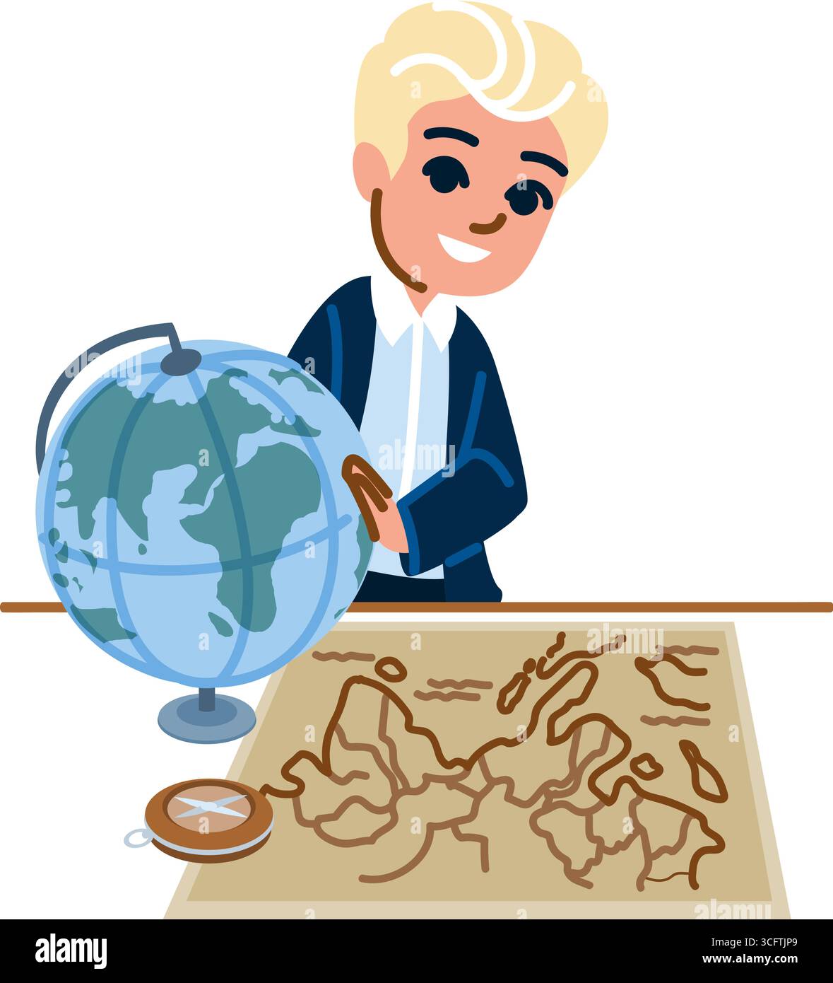 Exploring background compass Stock Vector Images - Alamy