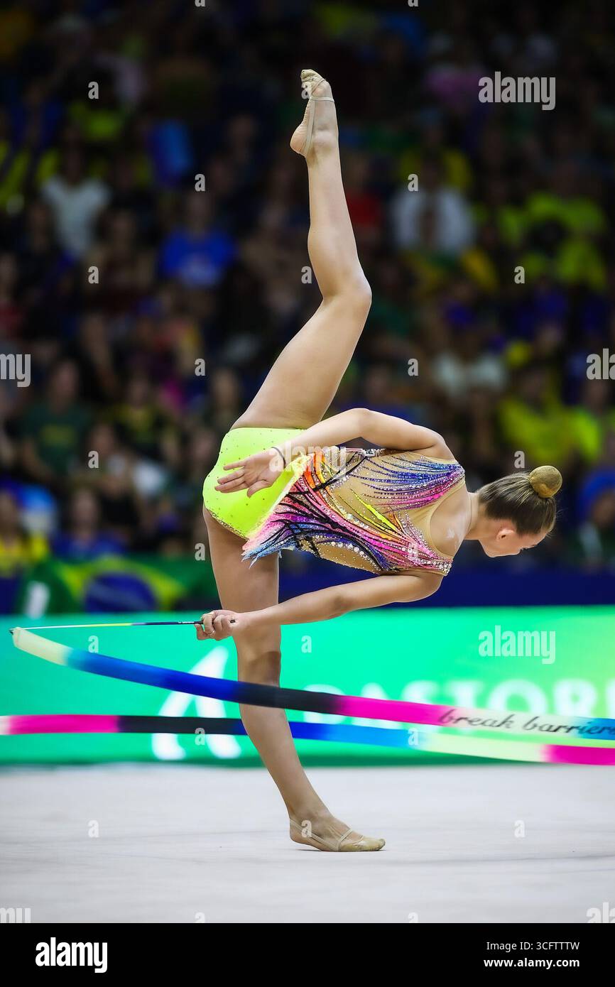 Tara Dragas (Italy) at apparatus finals; 41st FIG Rhythmic Gymnastics ...