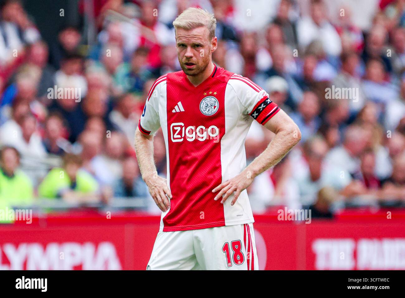 Davy Klaassen of AFC Ajax looks on during the Dutch Eredivisie match between AFC Ajax and ...