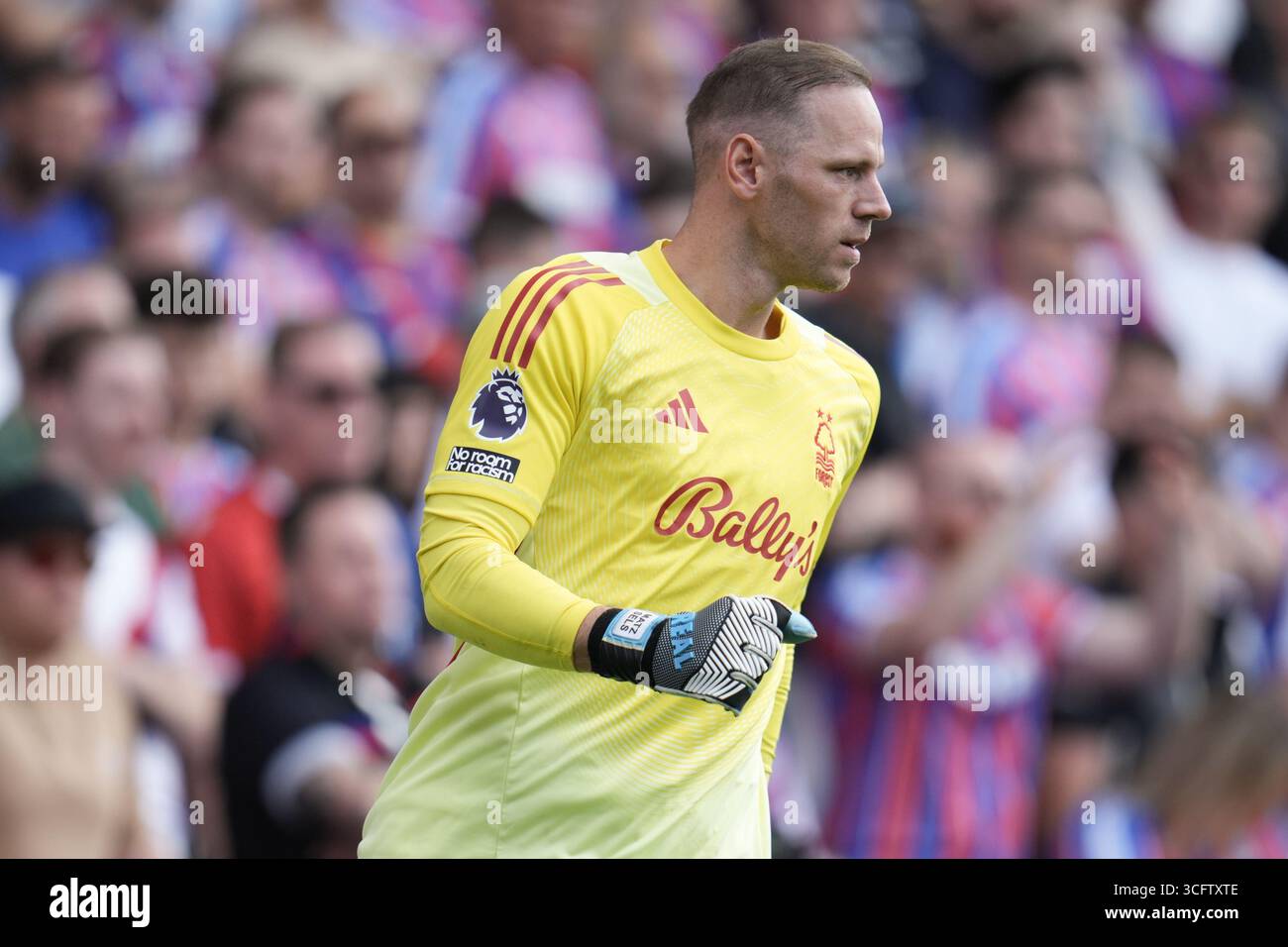 Matz Sels of Nottingham Forest during the Premier League match Crystal ...