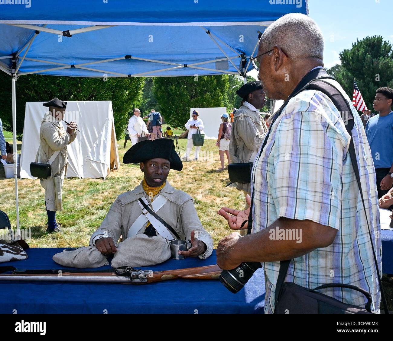 1st rhode island regiment of foot hi-res stock photography and images ...