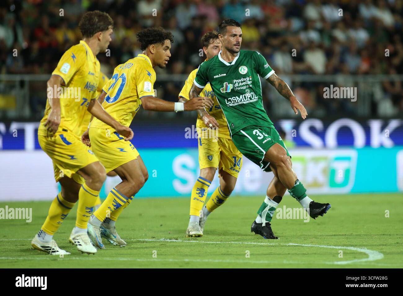 Facundo Lescano of U.S. Avellino is in action during the first day of ...