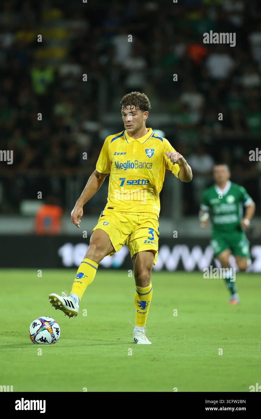 Gabriele Calvani of Frosinone Calcio in action against the first day of ...