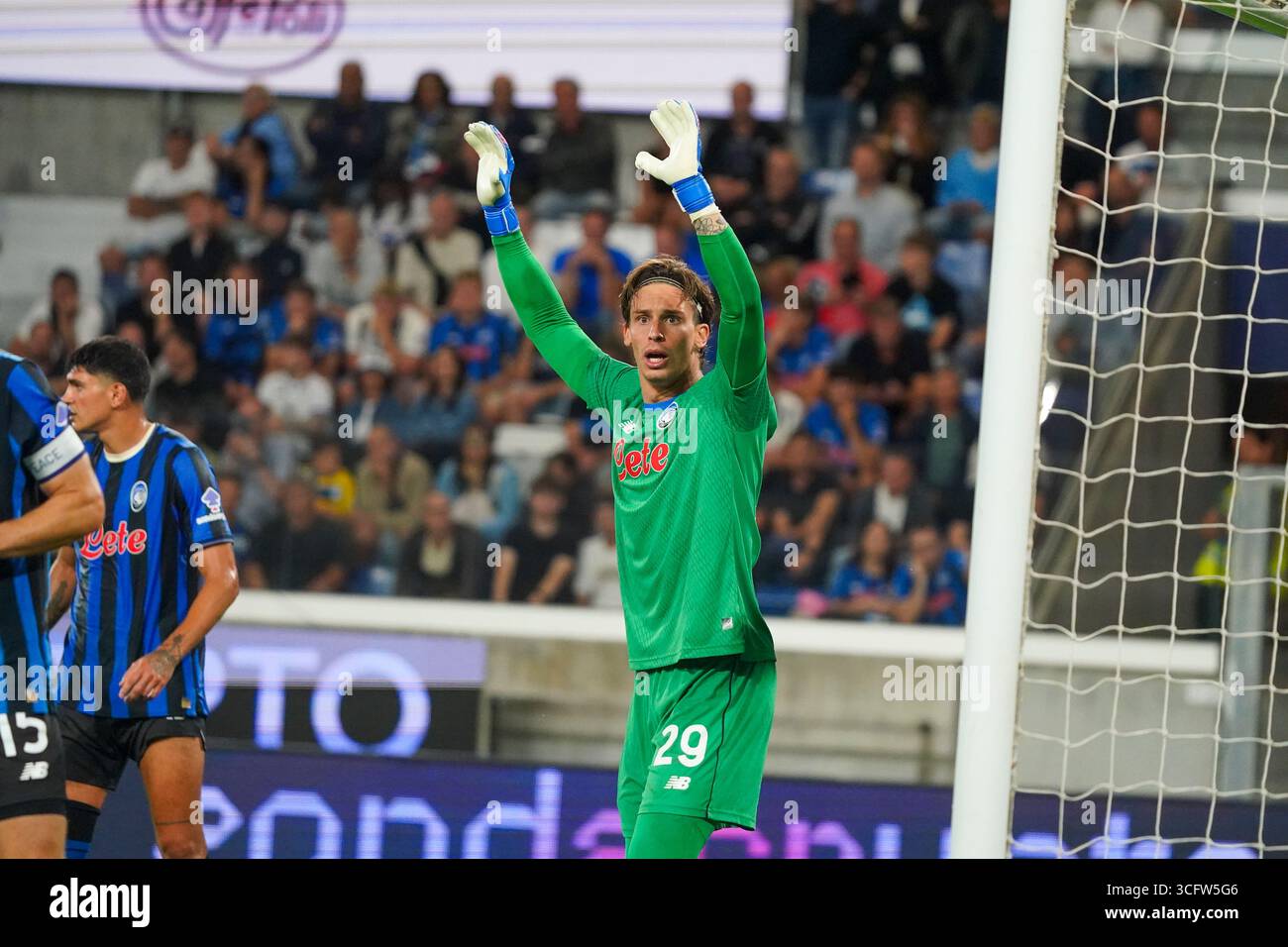 Bergamo, Italy. 24 Aug, 2025. Marco Carnesecchi, during Atalanta BC Vs ...