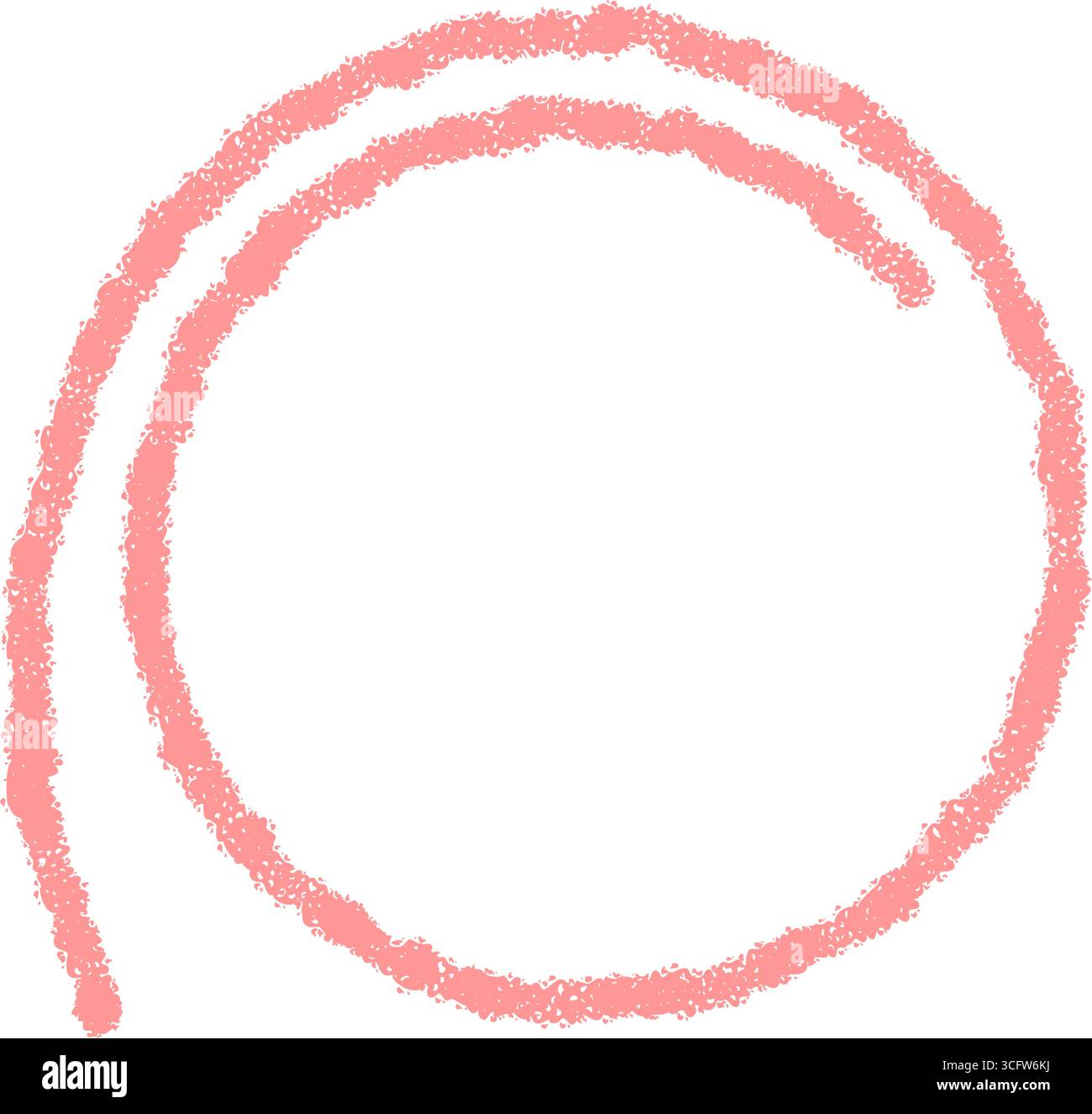 Pink Chalk Circle Speech Balloon Outline Stock Vector Image & Art - Alamy