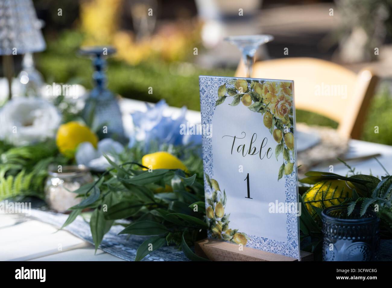 Table placard or wedding reception labels this table for the bride and ...