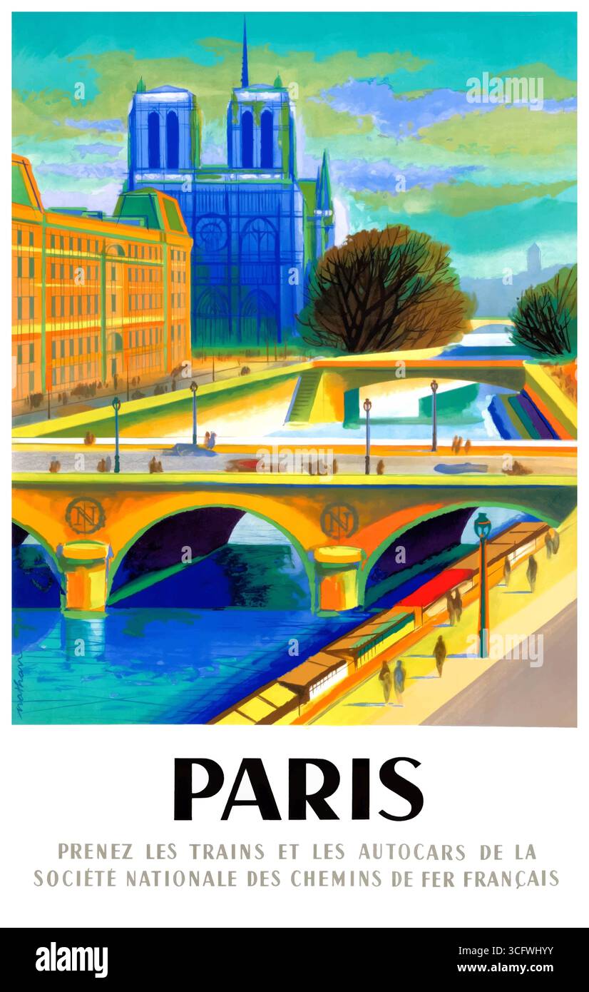 Advertising in paris france Cut Out Stock Images & Pictures - Alamy