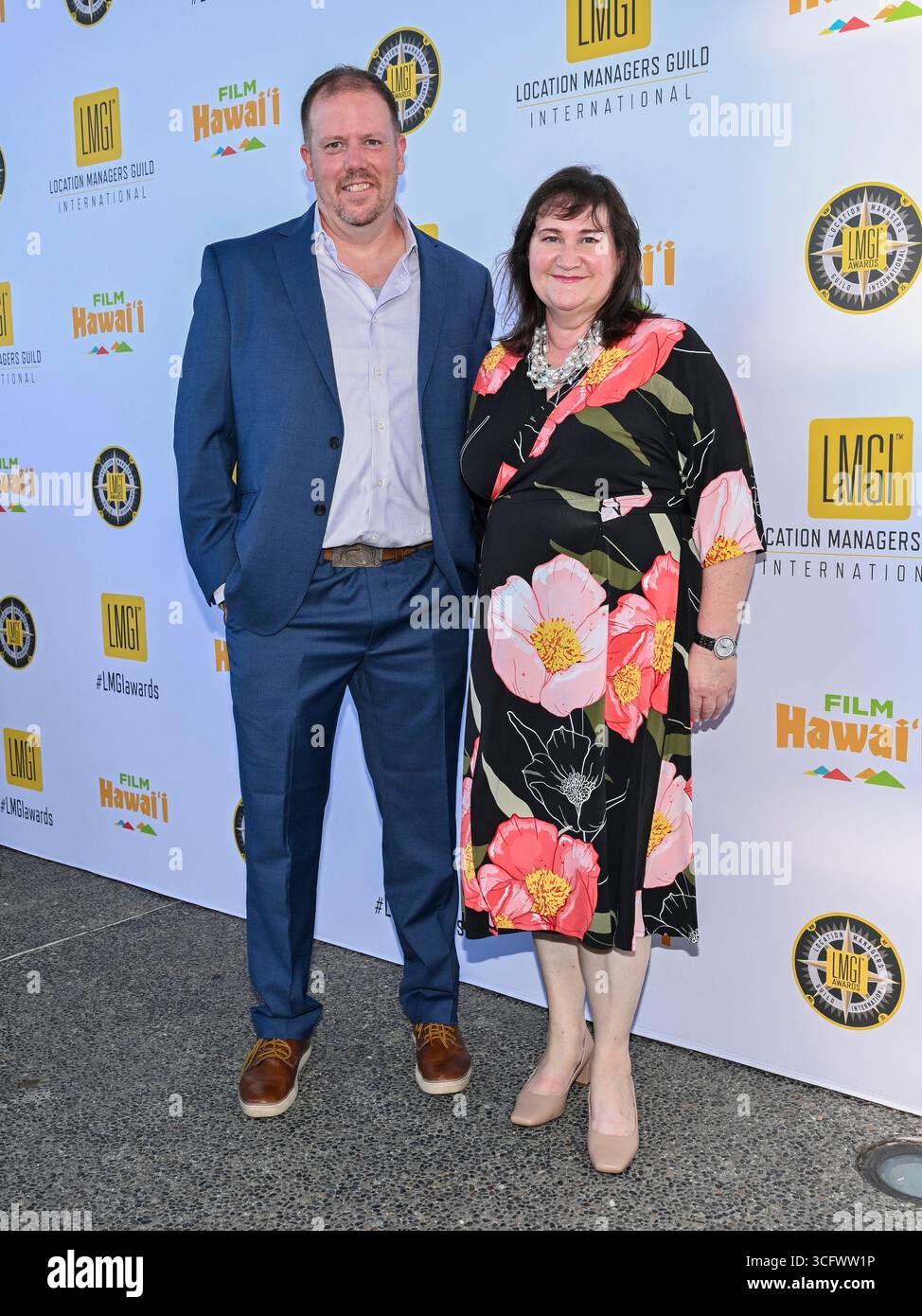 August 23, 2025, Santa Monica, California, USA: DAN MOLLOY and ALLISON ...