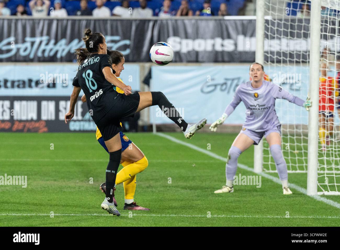 Gabi Portilho (18) of Gotham FC attacks during regular season NWSL ...