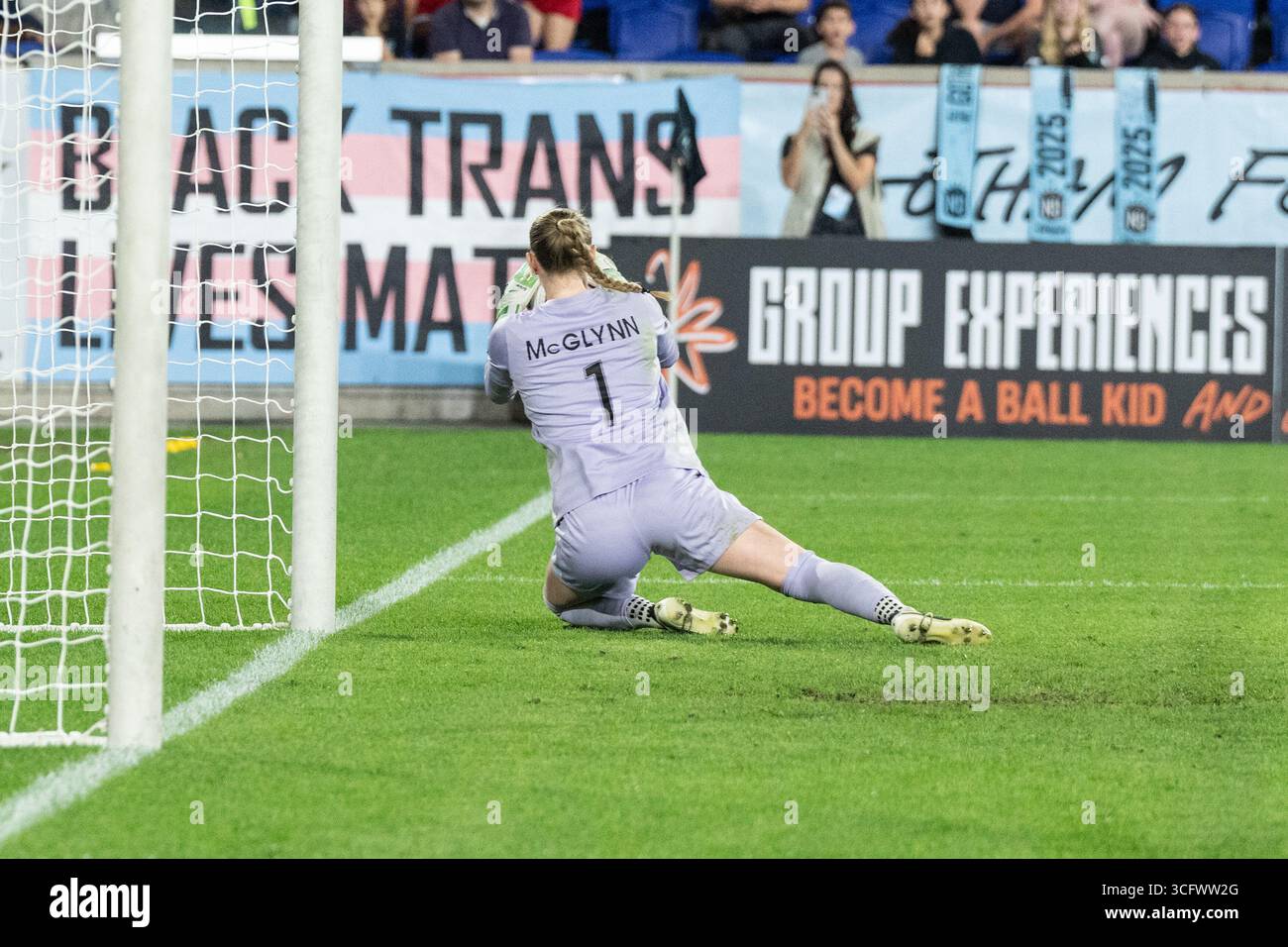 Goalkeeper Mandy McGlynn (1) of Utah Royals saves during regular season ...