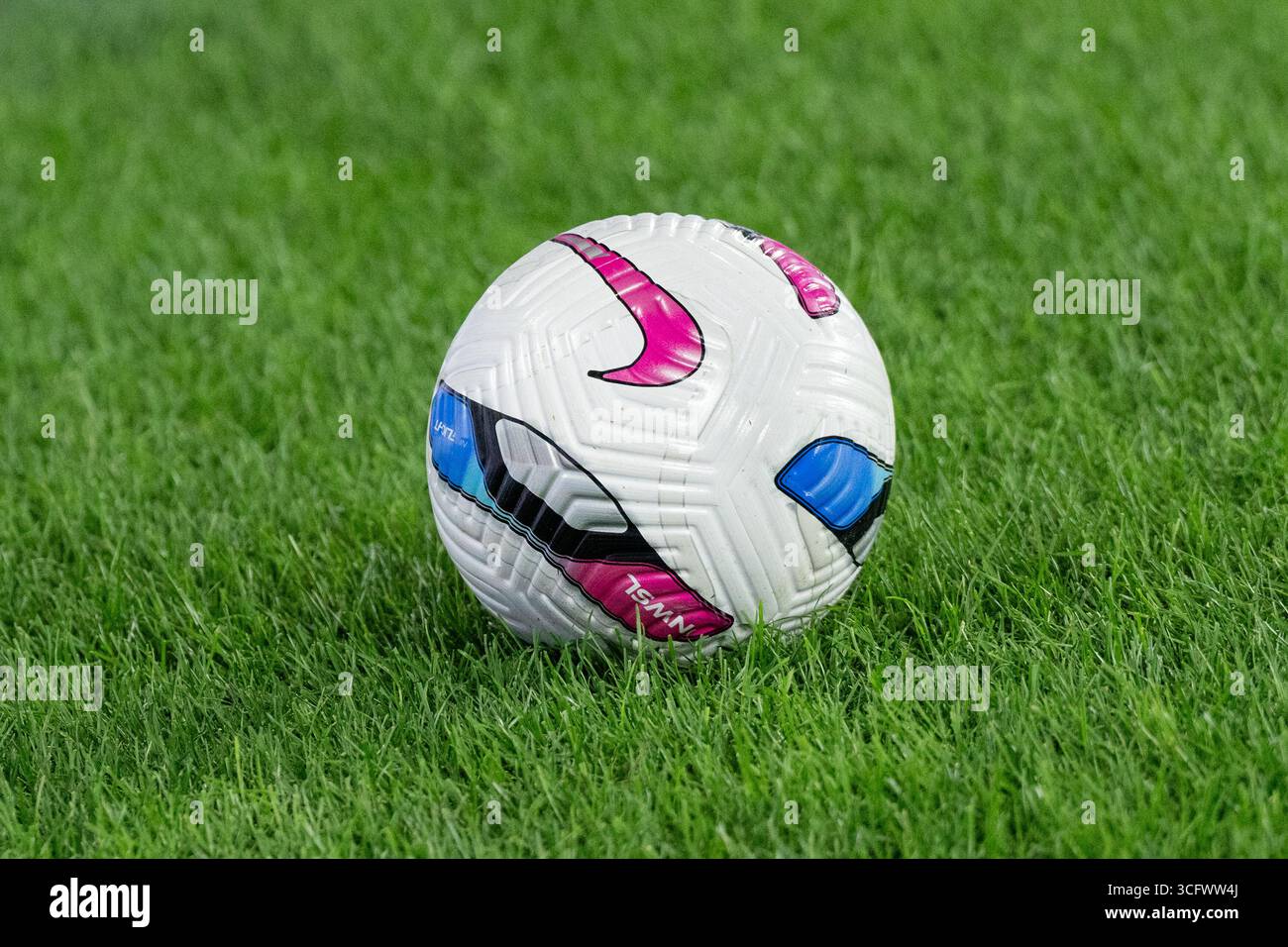 Official Nike ball seen during regular season NWSL match between Gotham ...