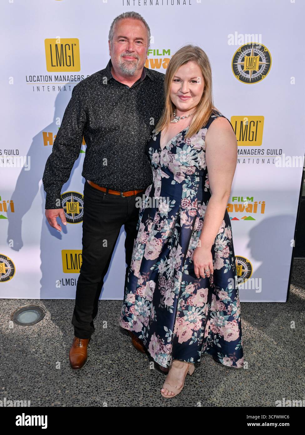 August 23, 2025, Santa Monica, California, USA: GREG JACKSON and NICOLE NOELLE CHARTRAND attends ...