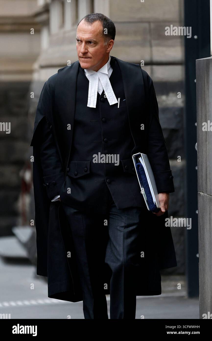 Defense Barrister Colin Mandy SC is seen outide the Supreme Court of ...