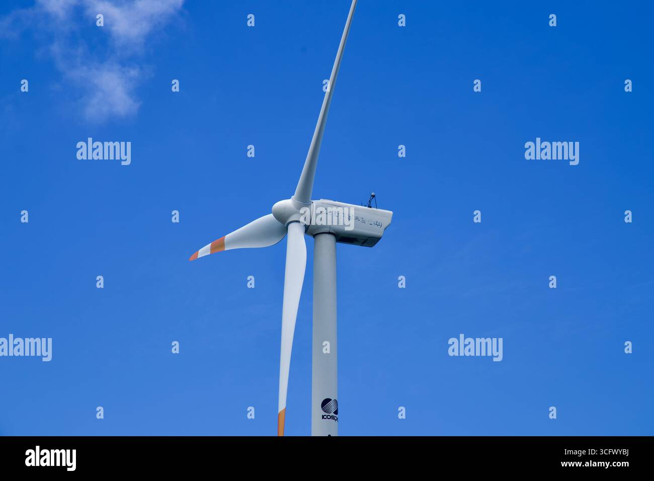 Offshore wind turbine turning close hi-res stock photography and images ...