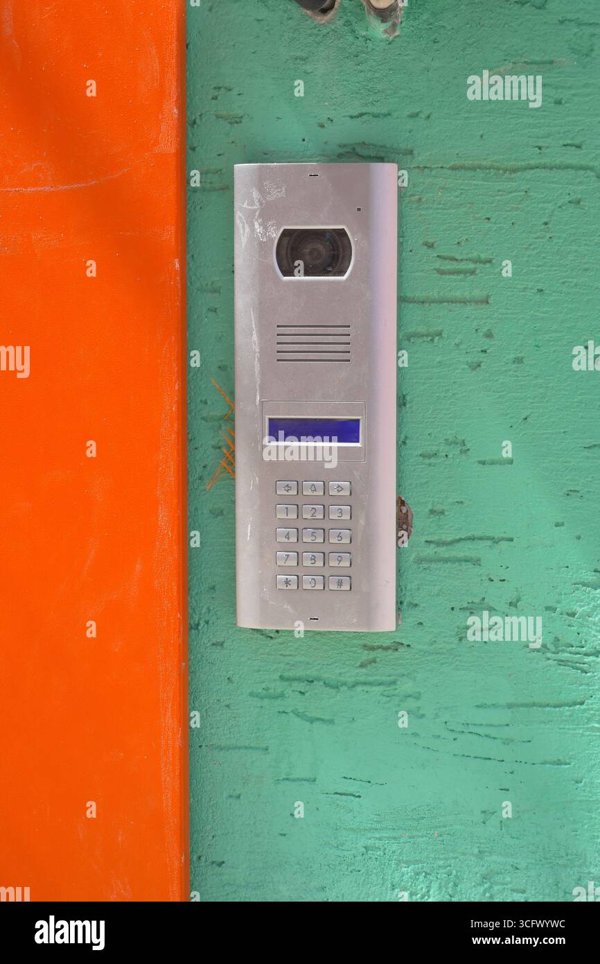 Security intercom installed on hi-res stock photography and images - Alamy