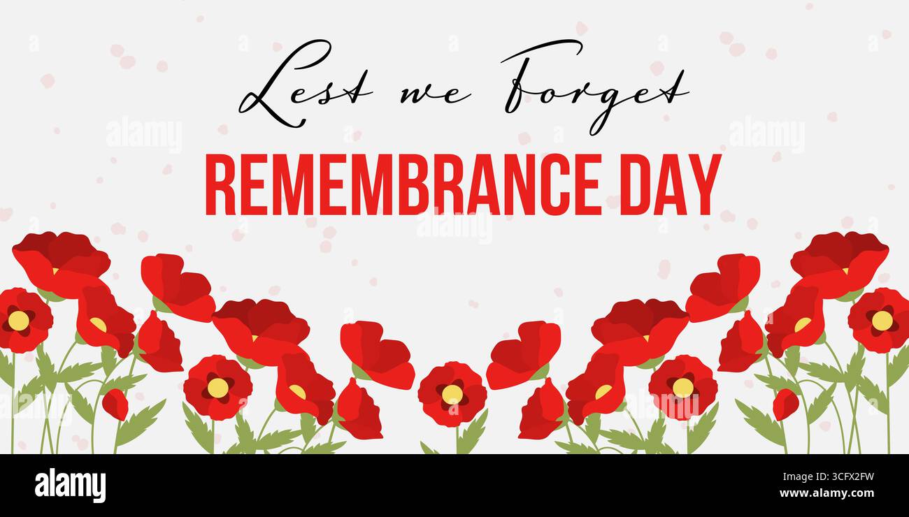 Lest we forget poppy Stock Vector Images - Alamy
