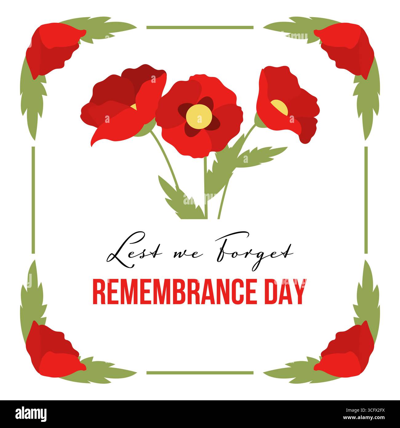Lest we forget vector vectors Cut Out Stock Images & Pictures - Alamy