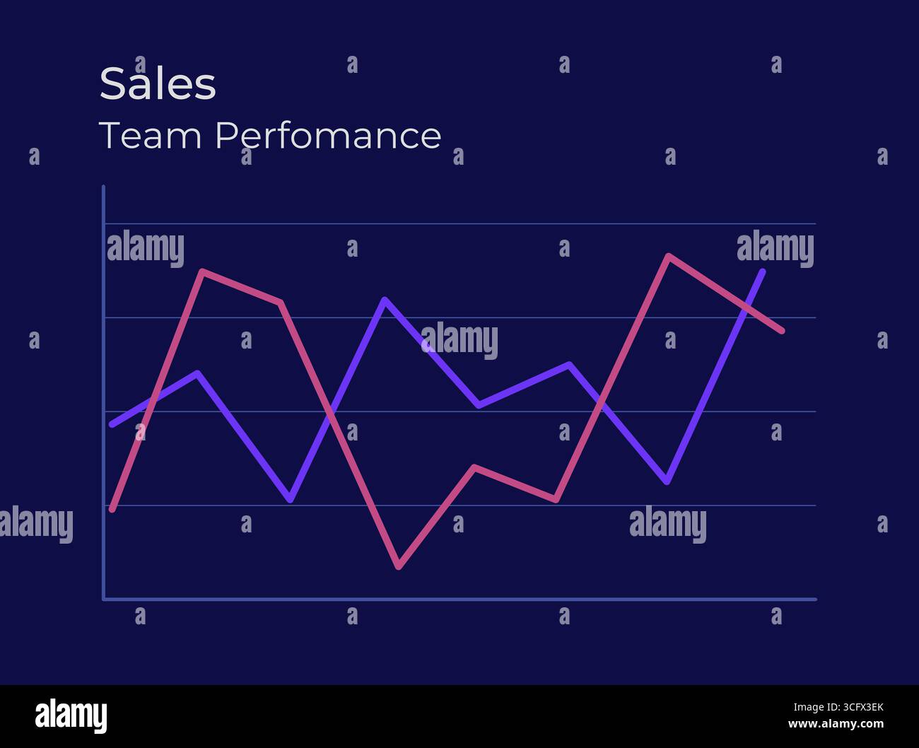 Team sales performance dark slide chart Stock Vector Image & Art - Alamy