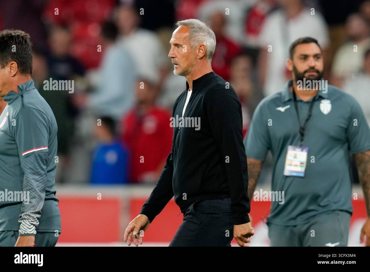 Adi Hutter (Head Coach, AS Monaco) after the match during LOSC Lille vs ...
