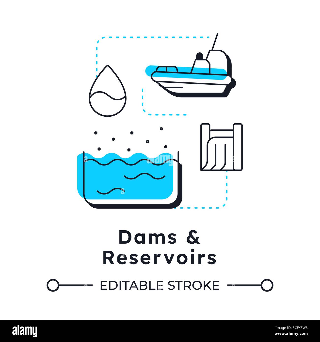 Reservoirs management Cut Out Stock Images & Pictures - Alamy