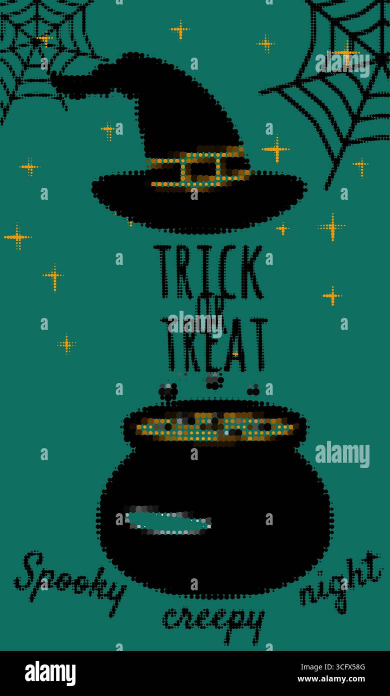 Risograph halloween pumpkin jack lantern Stock Vector Images - Alamy