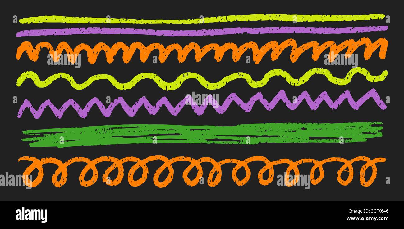 Crayon line black Stock Vector Images - Alamy