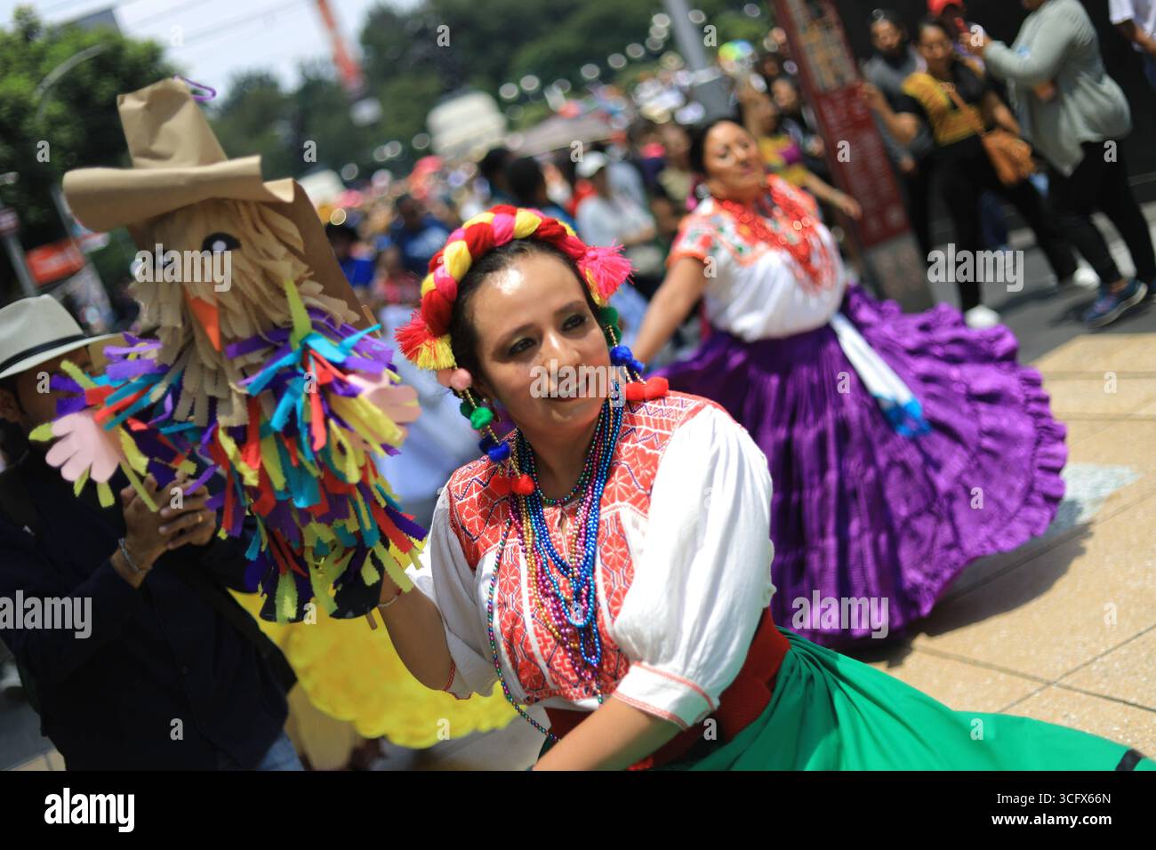 Indigenous Cultures Fair Closing Ceremony Parade Women wearing ...